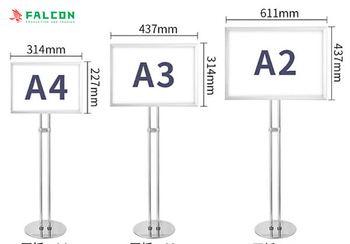 Biển menu inox cao cấp khách sạn - đồ dùng khách sạn Falcon Falcon